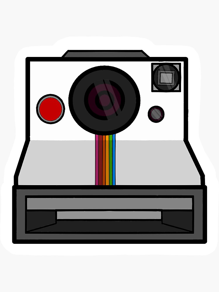 "Retro Polaroid inspired design" Sticker for Sale by mckennaz | Redbubble