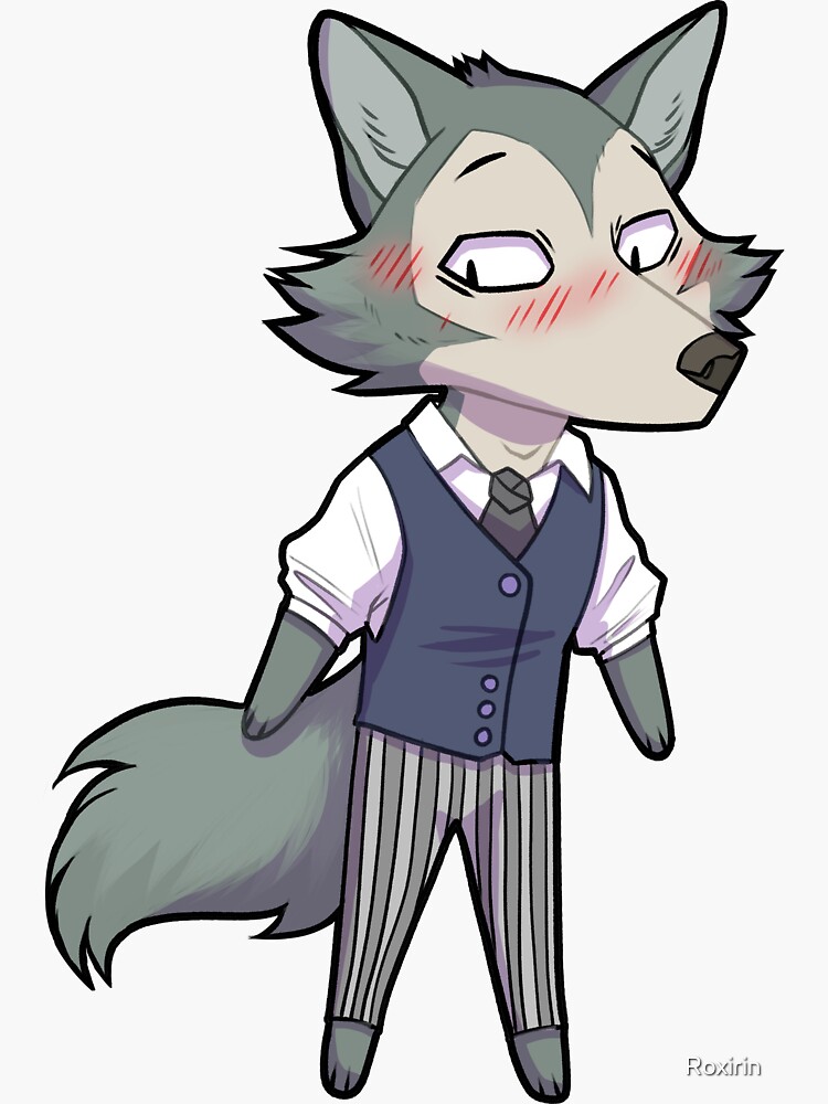 "Chibi Legoshi Beastars Aufkleber" Sticker von Roxirin | Redbubble