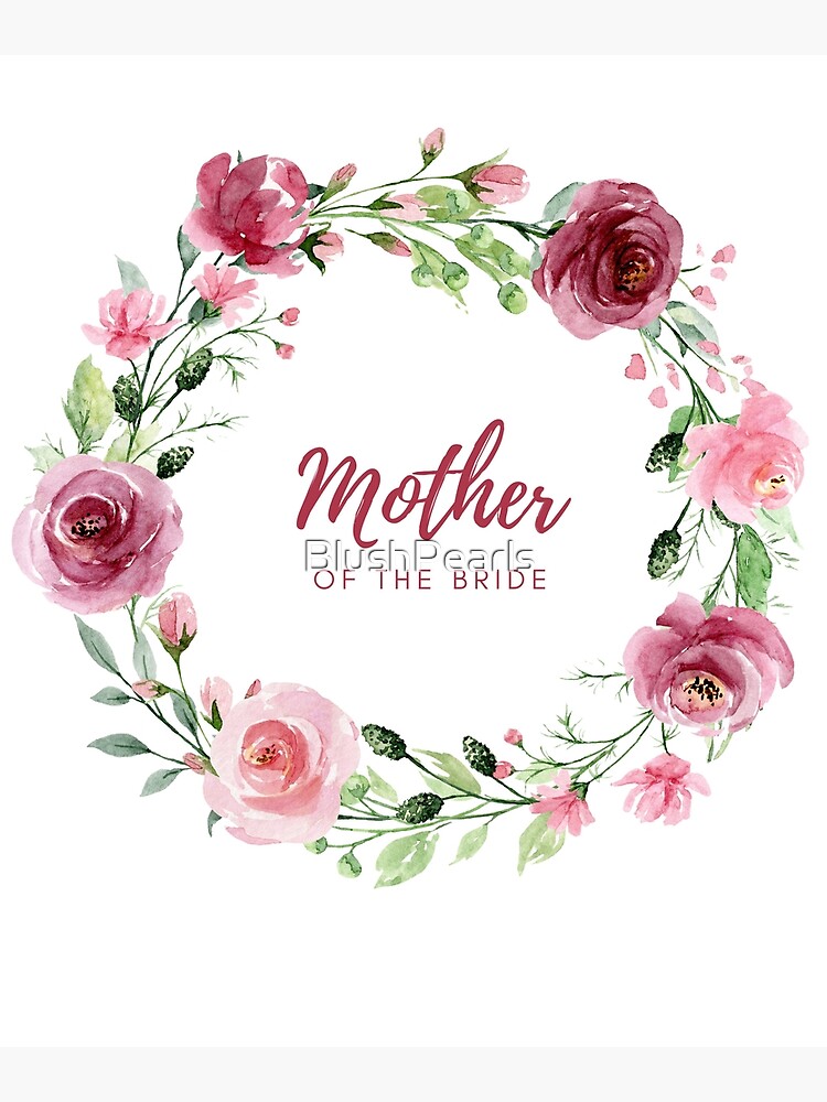 "Elegant Mother of the Bride Art" Poster by BlushPearls | Redbubble