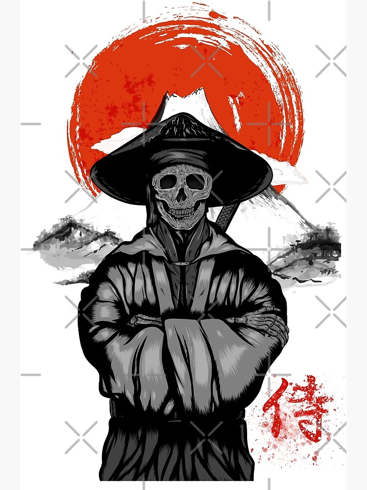 "SAMURAI SKULL" Poster by swiro | Redbubble