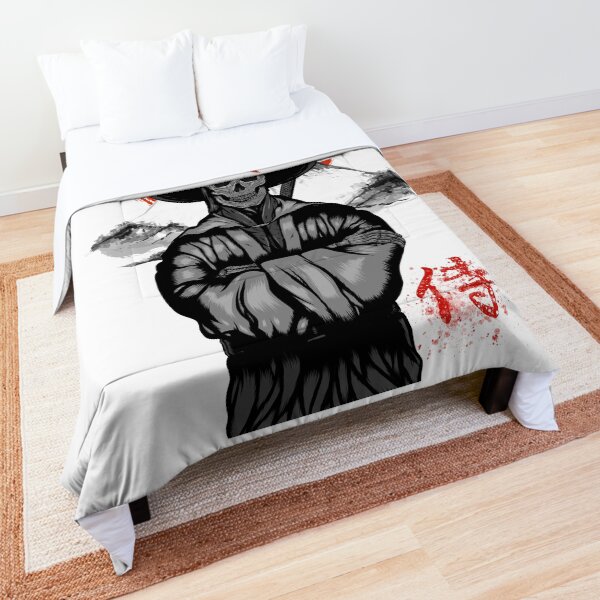 Colcha «CRÁNEO DE SAMURAI» de swiro | Redbubble