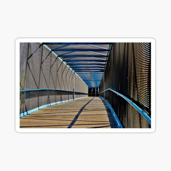 "Pedestrian Walkway Over Expressway" Sticker by marthahs | Redbubble