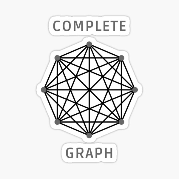 "Complete Graph" Sticker for Sale by Mechashadow | Redbubble