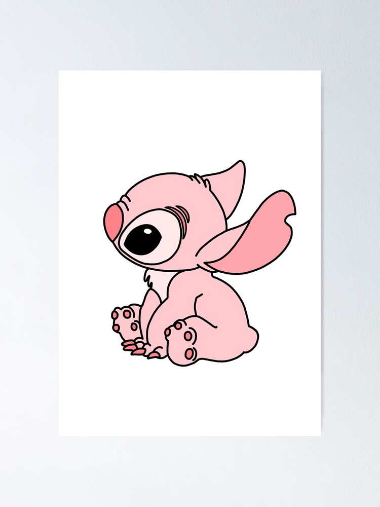 "Pink-themed Stitch" Poster for Sale by destinybetts | Redbubble