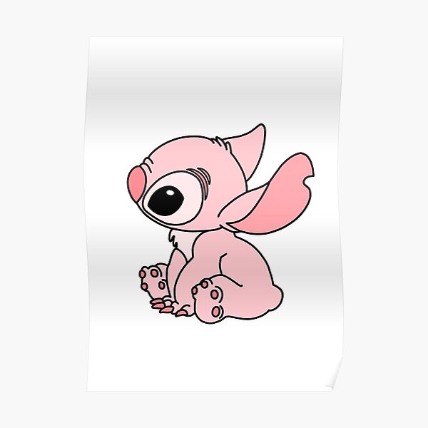 "Pink-themed Stitch" Poster for Sale by destinybetts | Redbubble