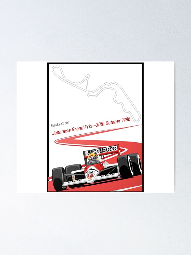 "1988 Japanese Grand Prix" Poster for Sale by BingBangDesigns | Redbubble