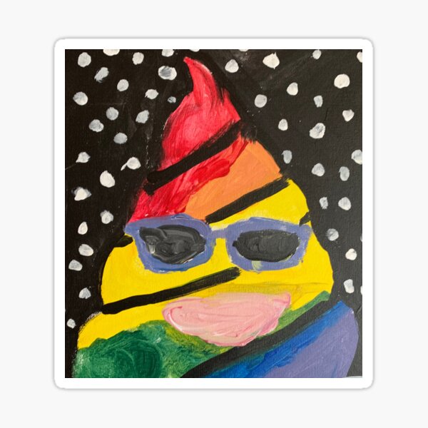 "rainbow poop emoji" Sticker for Sale by jennrsky | Redbubble