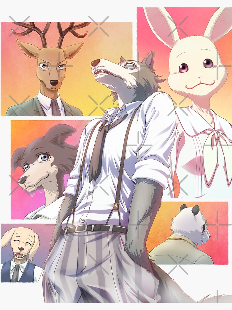 "Beastars family" Sticker for Sale by Ogrimar | Redbubble