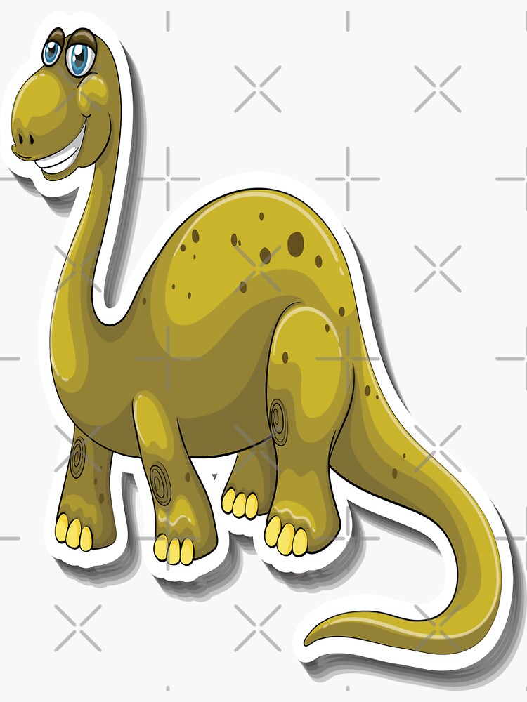 "Dinosaur Diplodocus" Sticker for Sale by ProjectX23 | Redbubble