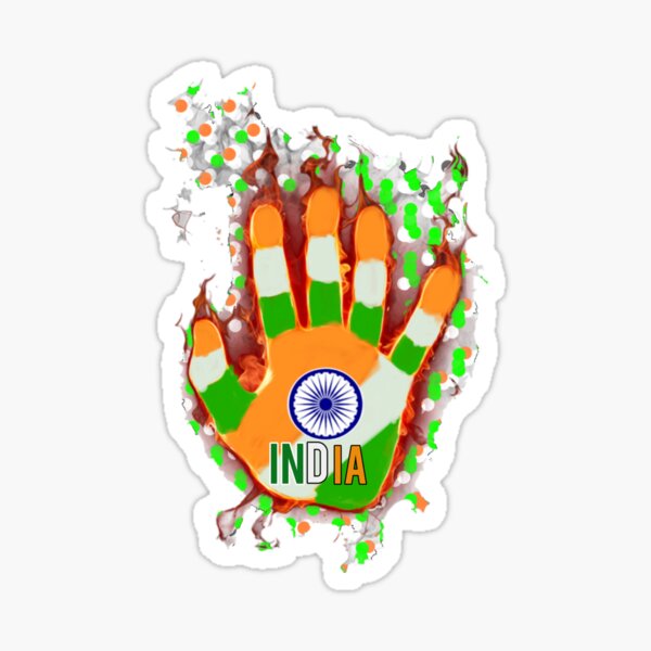 "India Hand Flag" Sticker for Sale by DmSachinjosh | Redbubble