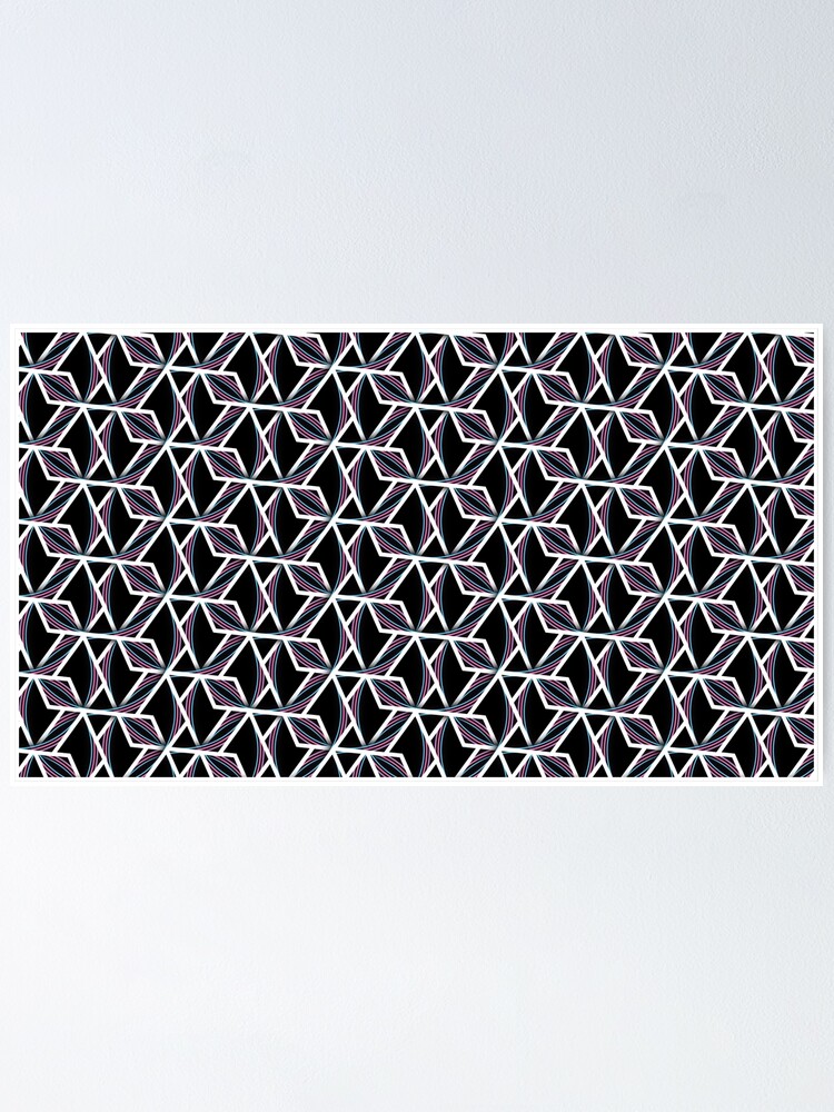 "Miami Vice inspired pattern" Poster by krisjevisuals | Redbubble
