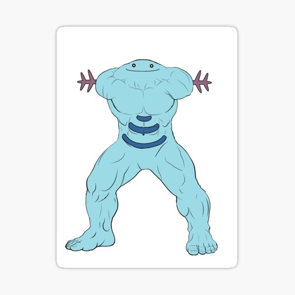 "Buff Wooper" Sticker for Sale by neglegentius | Redbubble