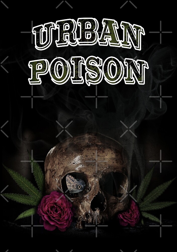 "Urban Poison Rose Skull Grunge Art" by cartstph | Redbubble