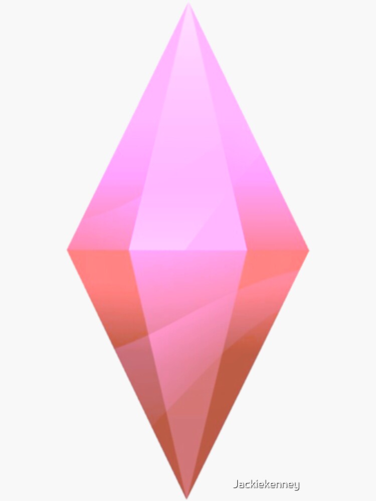 Pegatina «Sims Pink Plumbob» de Jackiekenney | Redbubble