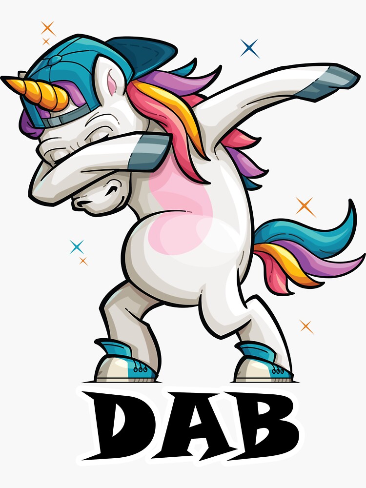 "Unicorn DAB" Sticker for Sale by SweetieLola | Redbubble