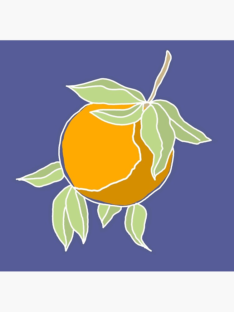 "Vintage Orange Drawing" Art Print by ChloeArttt | Redbubble