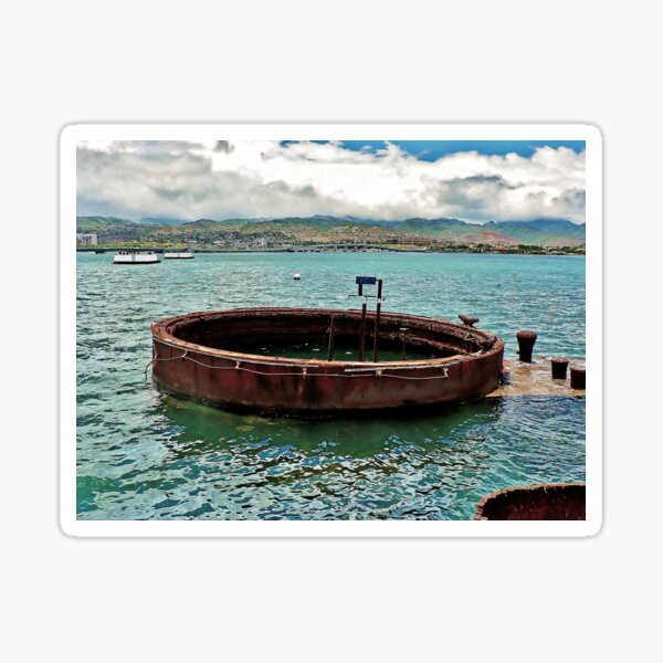 "Remnant of the USS Arizona" Sticker for Sale by marthahs | Redbubble