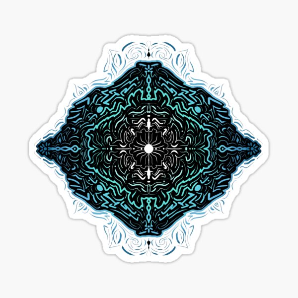 "Aquatic Mandala" Sticker for Sale by FattoAMano | Redbubble