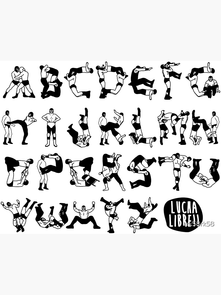 "LUCHA LIBRE FONT" Poster by rk58rk58 | Redbubble