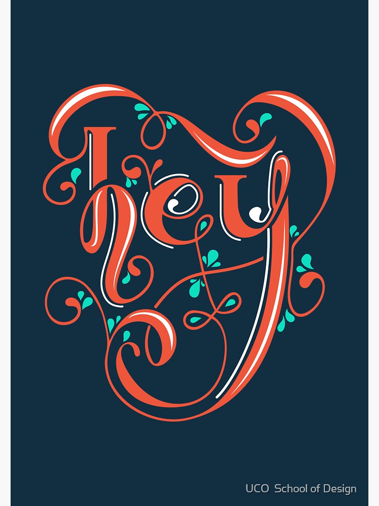 "Hey - Navy Background by Kate Pitzer" Sticker for Sale by ucodesign ...