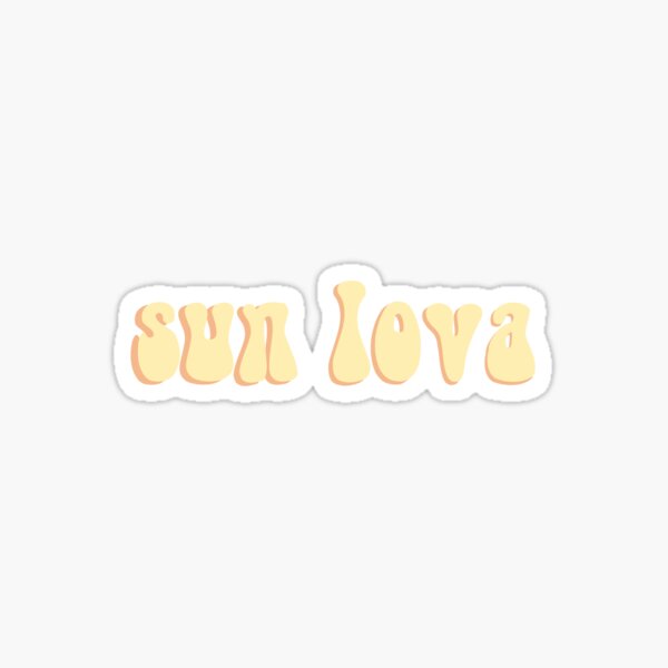 "sun lova" Sticker by sierrahammond33 | Redbubble
