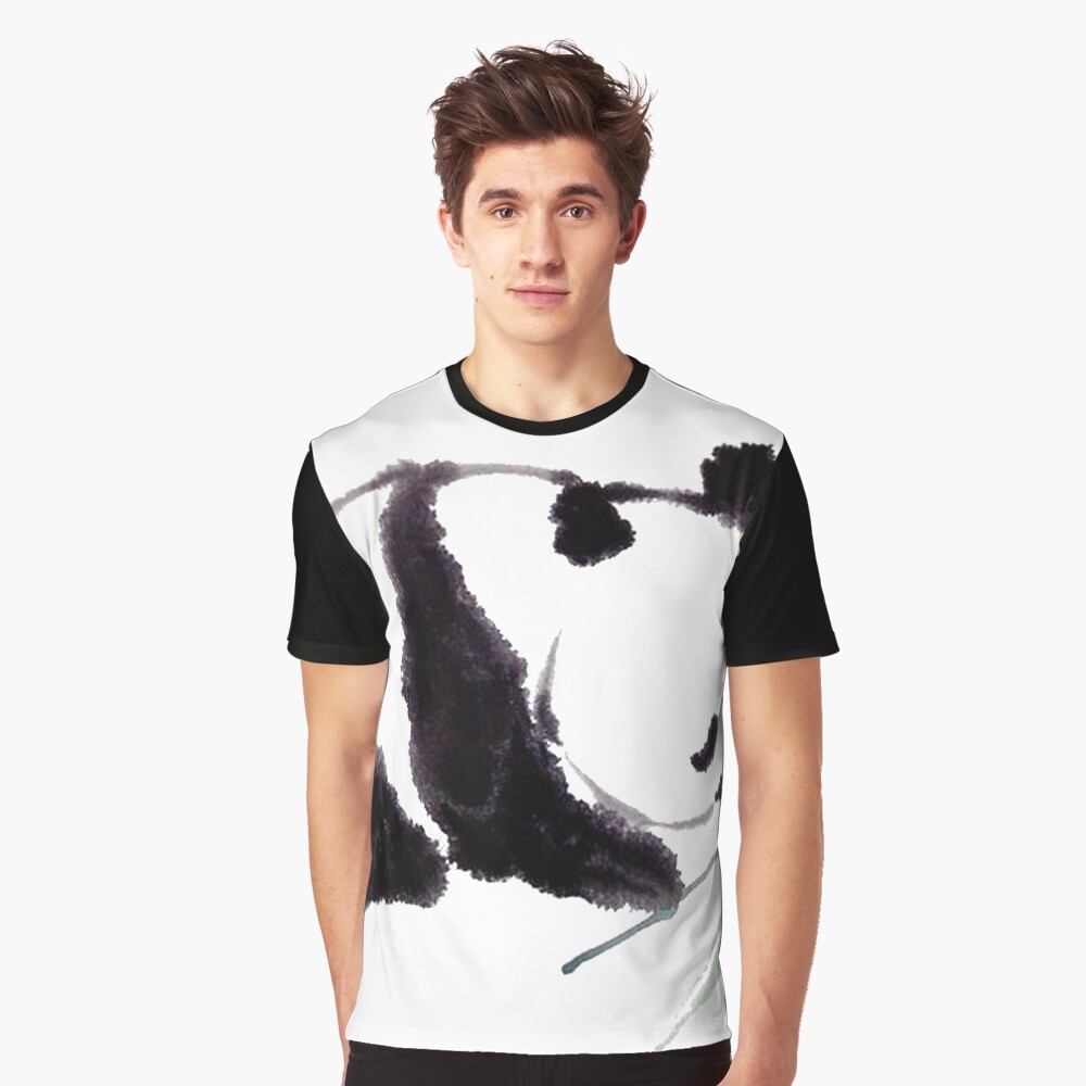 "Chinese ink painting - panda with bamboo - ink painting panda boy" Art ...