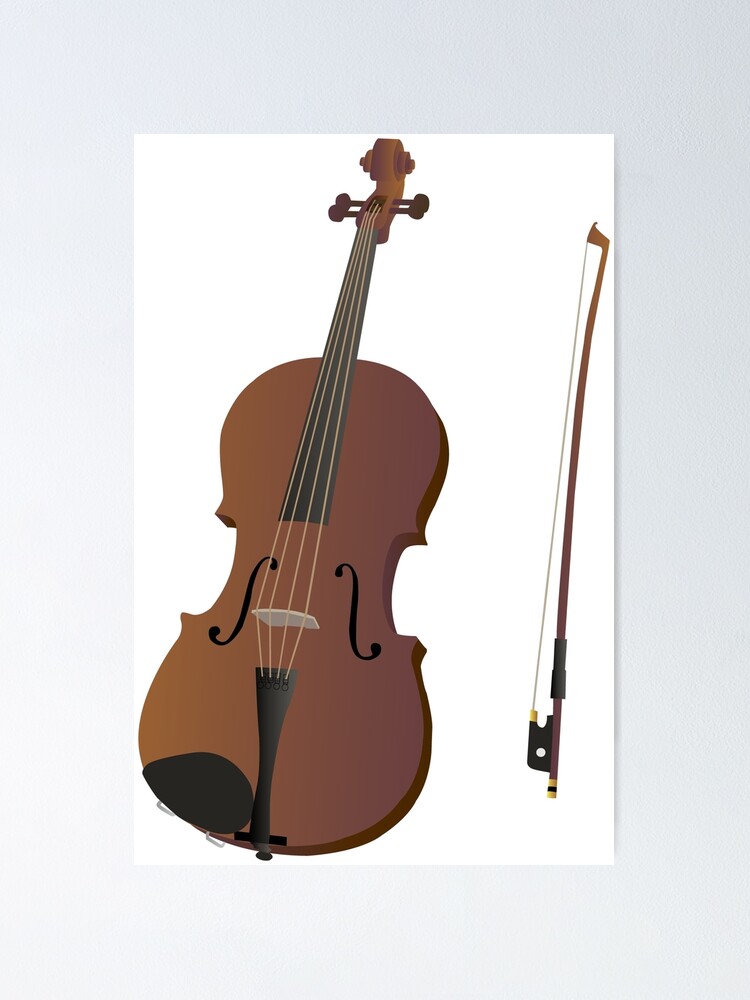 "Viola Musical Instrument" Poster by NorseTech | Redbubble