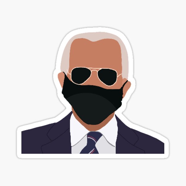 "Joe biden mask" Sticker for Sale by lisaklein | Redbubble
