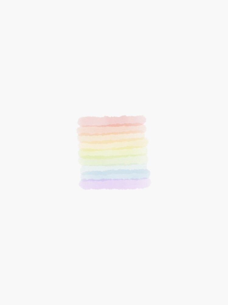 "Watercolor Subtle Rainbow Flag" Sticker by nftywittyshrimp | Redbubble