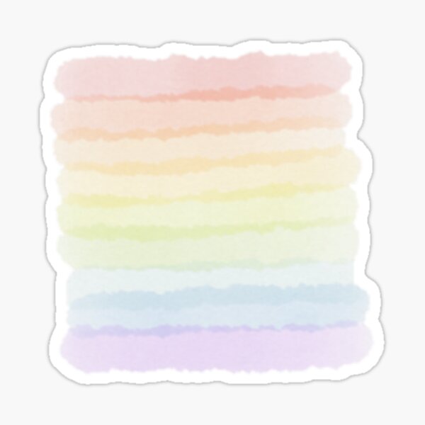 "Watercolor Subtle Rainbow Flag" Sticker by nftywittyshrimp | Redbubble