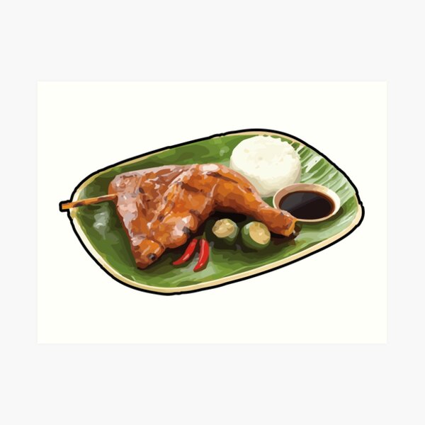 "Chicken Inasal" Art Print for Sale by artjuniverse | Redbubble