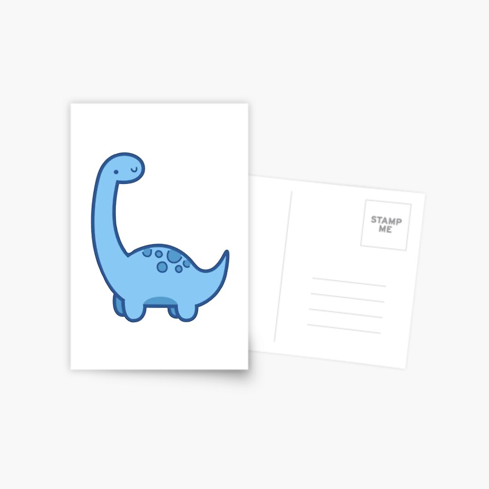 "Blue dinosaur sticker" Sticker for Sale by Morgancreations | Redbubble