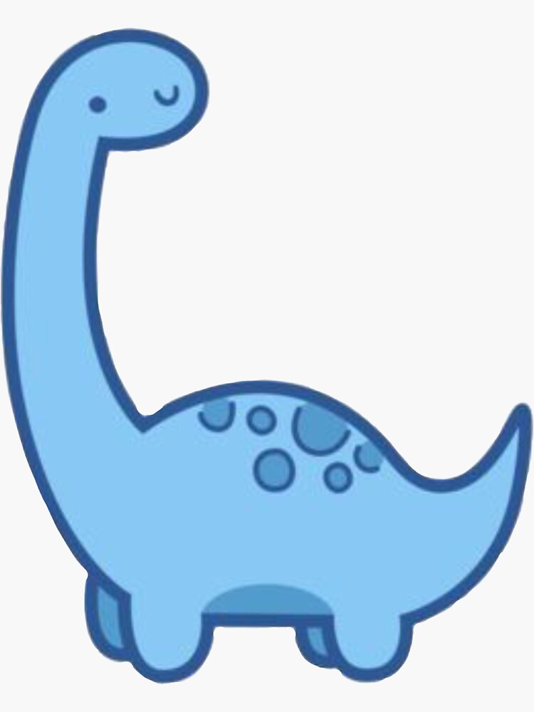 "Blue dinosaur sticker" Sticker for Sale by Morgancreations | Redbubble