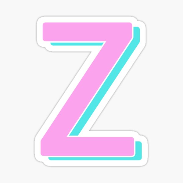 "Z" Sticker for Sale by elohelaye | Redbubble