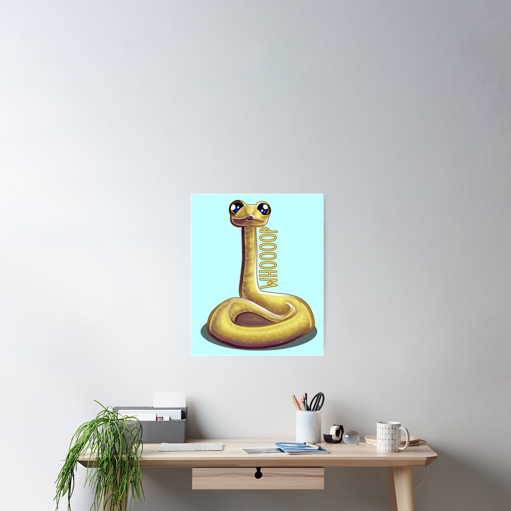"Whooping Snake" Poster by Unicornarama | Redbubble