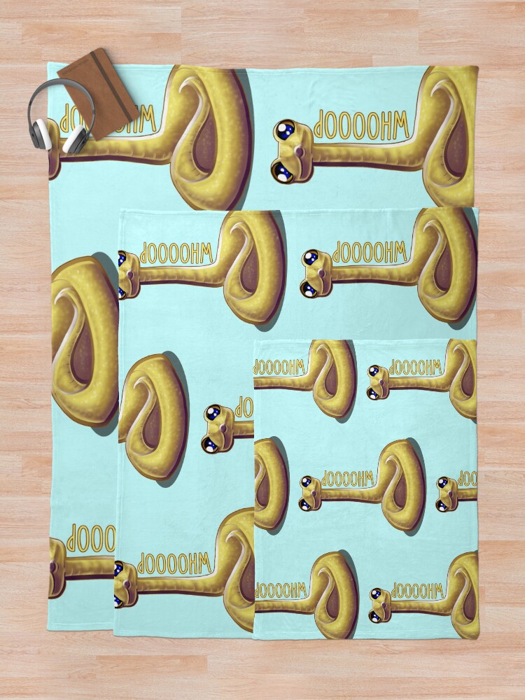 "Whooping Snake" Throw Blanket for Sale by Unicornarama | Redbubble