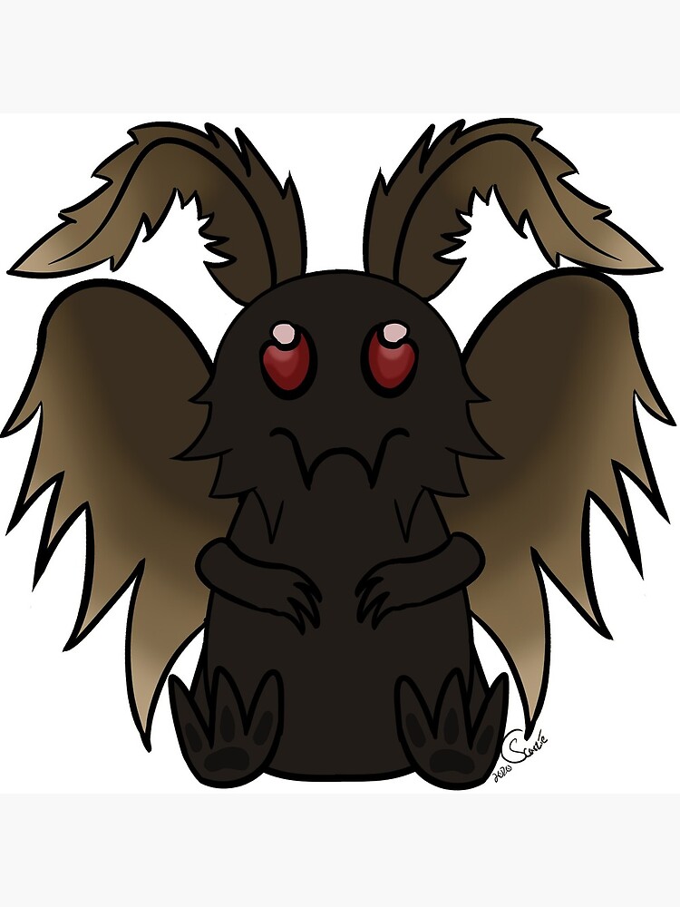 "Mothman - Chibi" Art Print by Scar-zie | Redbubble
