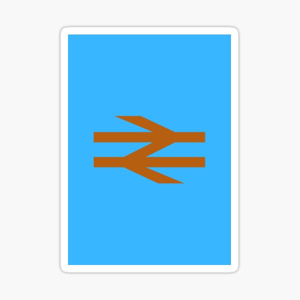 "British Rail - Blue/Orange" Sticker for Sale by newtree | Redbubble