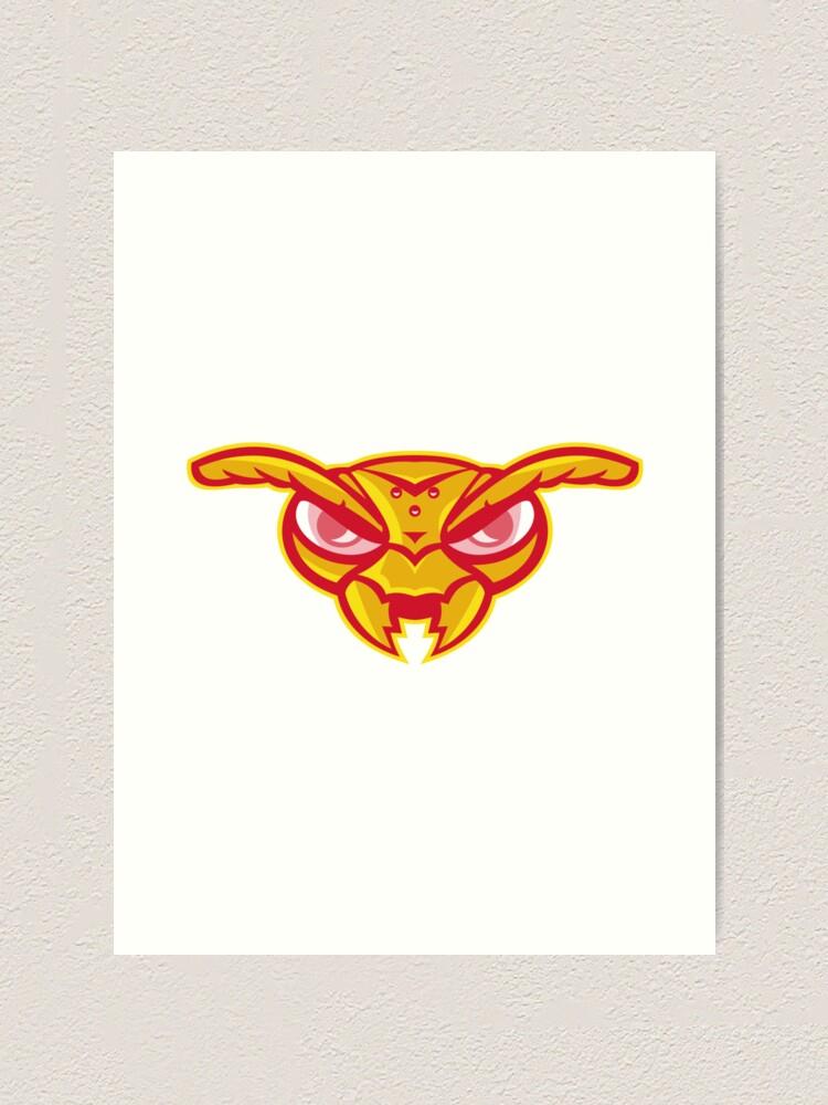 "angry hornet wasp ant insect head" Art Print by retrovectors | Redbubble