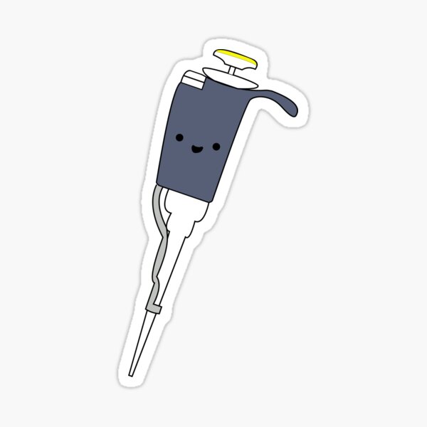 "Pipette!!" Sticker for Sale by HarryBull | Redbubble