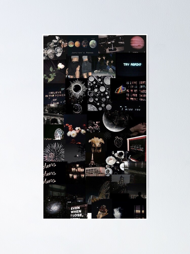 "Cool dark collage" Poster for Sale by alinkismaiks | Redbubble