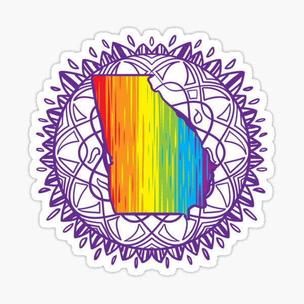"Georgia Pride" Sticker for Sale by manfishinc | Redbubble