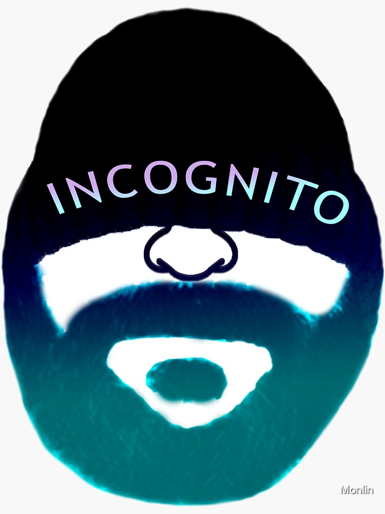 "Mr. Incognito with a beard in a unique style" Sticker for Sale by ...