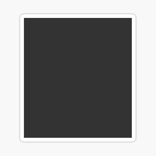 "Classic Gray Ash Gray Block Color" Sticker for Sale by SeaNympth ...