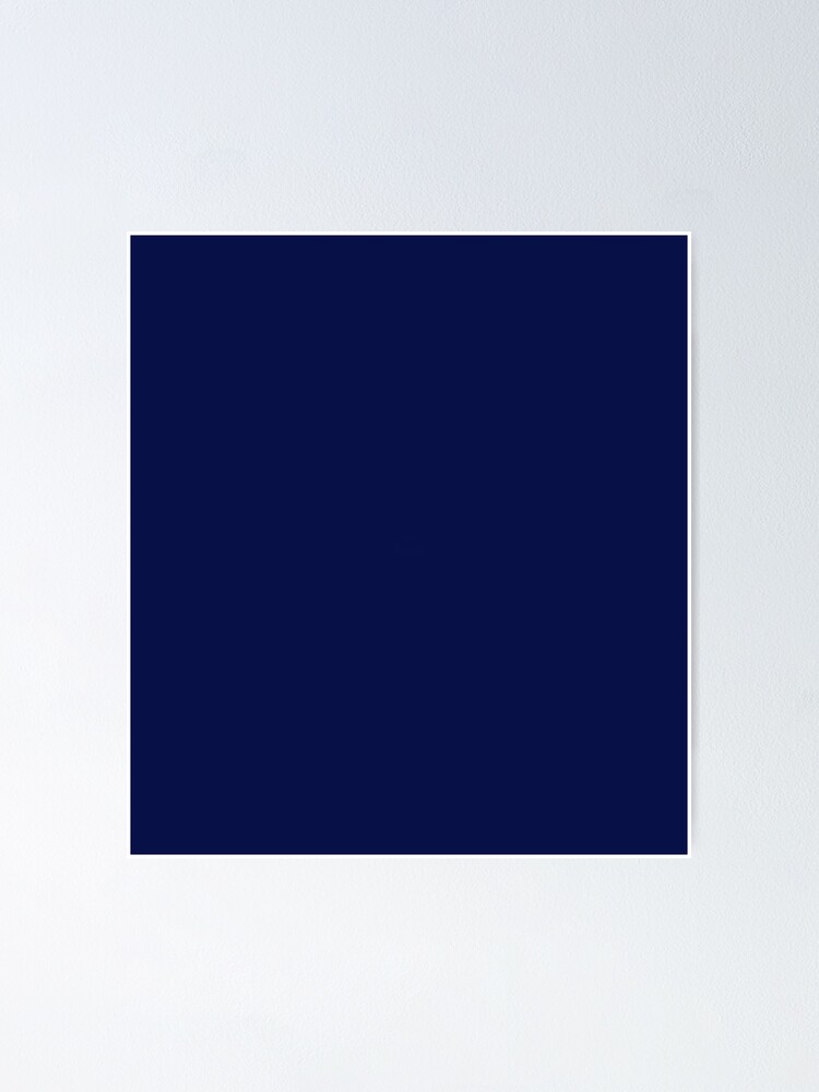 "Classic Rich Navy Blue Block Color" Poster for Sale by SeaNympth ...