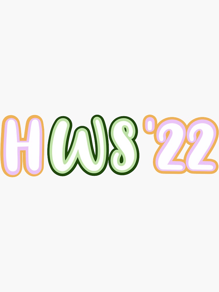 "HWS Class of 2022" Sticker for Sale by bg-designs | Redbubble