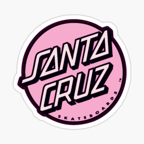 Pink Santa Cruz Stickers | Redbubble