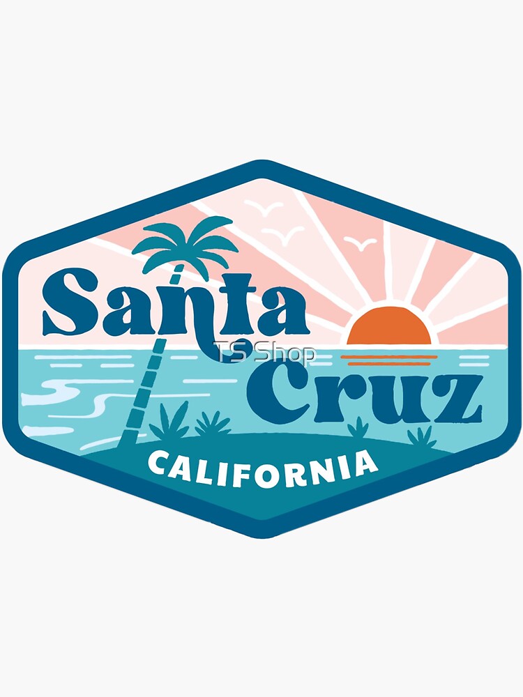 "Santa cruz California " Sticker for Sale by Tanisha15 | Redbubble