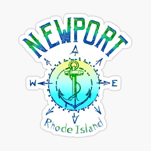 "Newport Rhode Island, RI Nautical Compass Rose, Wind Rose, Sailing ...