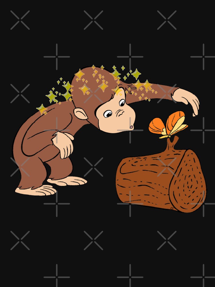 "Curious George " T-shirt for Sale by shining-art | Redbubble | curious ...